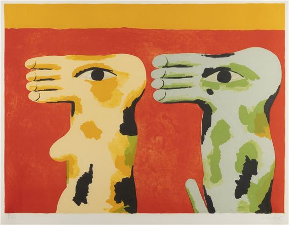 Horst Antes | TWO FEET (1968) | MutualArt