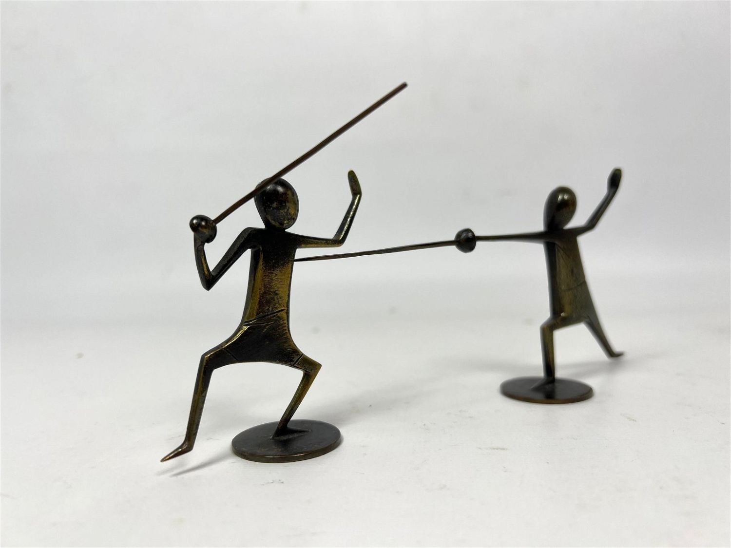 Karl Hagenauer | Rare Carl Hagenauer Fencers Austrian bronze Sculptures ...