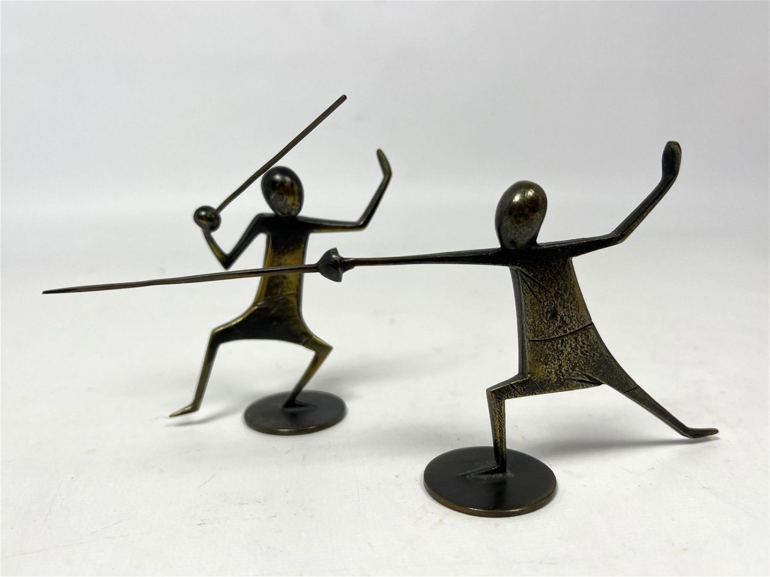 Karl Hagenauer | Rare Carl Hagenauer Fencers Austrian bronze Sculptures ...
