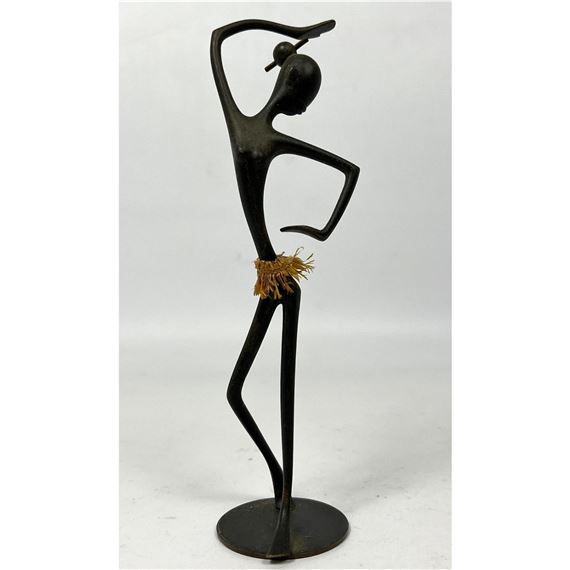 Karl Hagenauer | Signed Hagenauer Nubian Dancer Austrian Bronze with ...