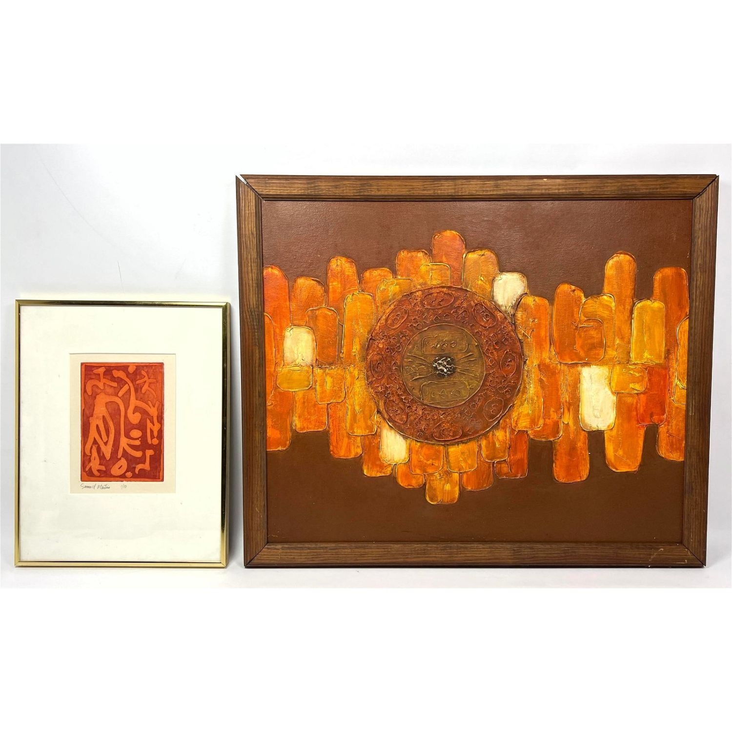 Sam Maitin | 2pc Modernist MCM Art | MutualArt