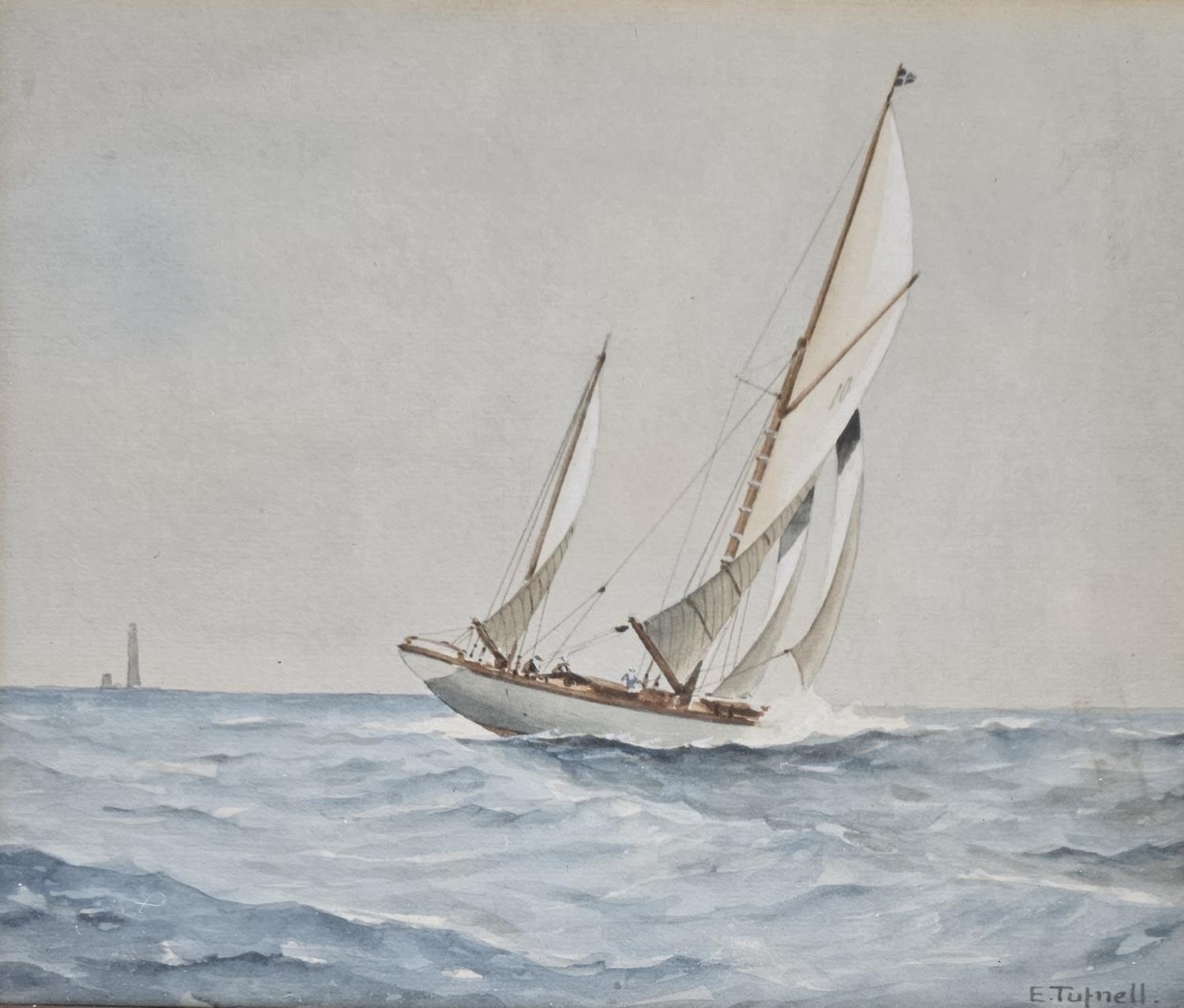 E. Tufnell | 'A Ketch of the Royal Plymouth Yacht Club' | MutualArt