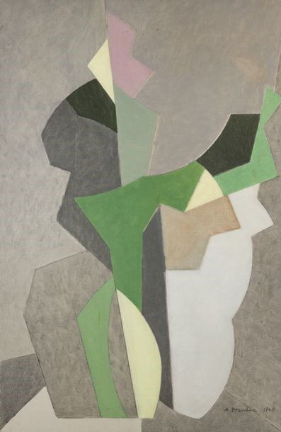 André Beaudin | Poster dated 1982 for an exhibition at Galerie LAMBERT ...