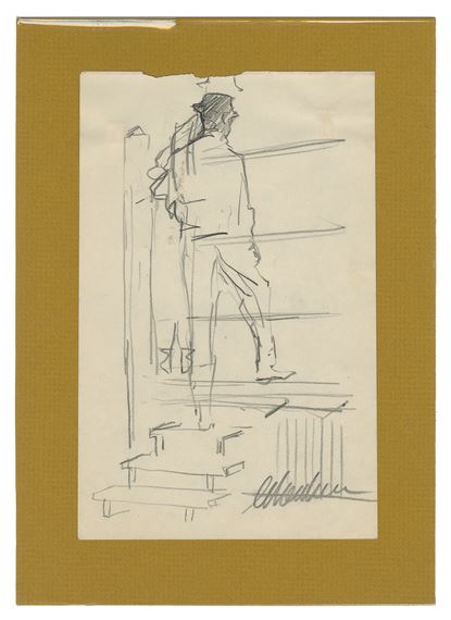 LeRoy Neiman | A Group of Two Signed Boxing Gym Pencil Sketches (Circa ...