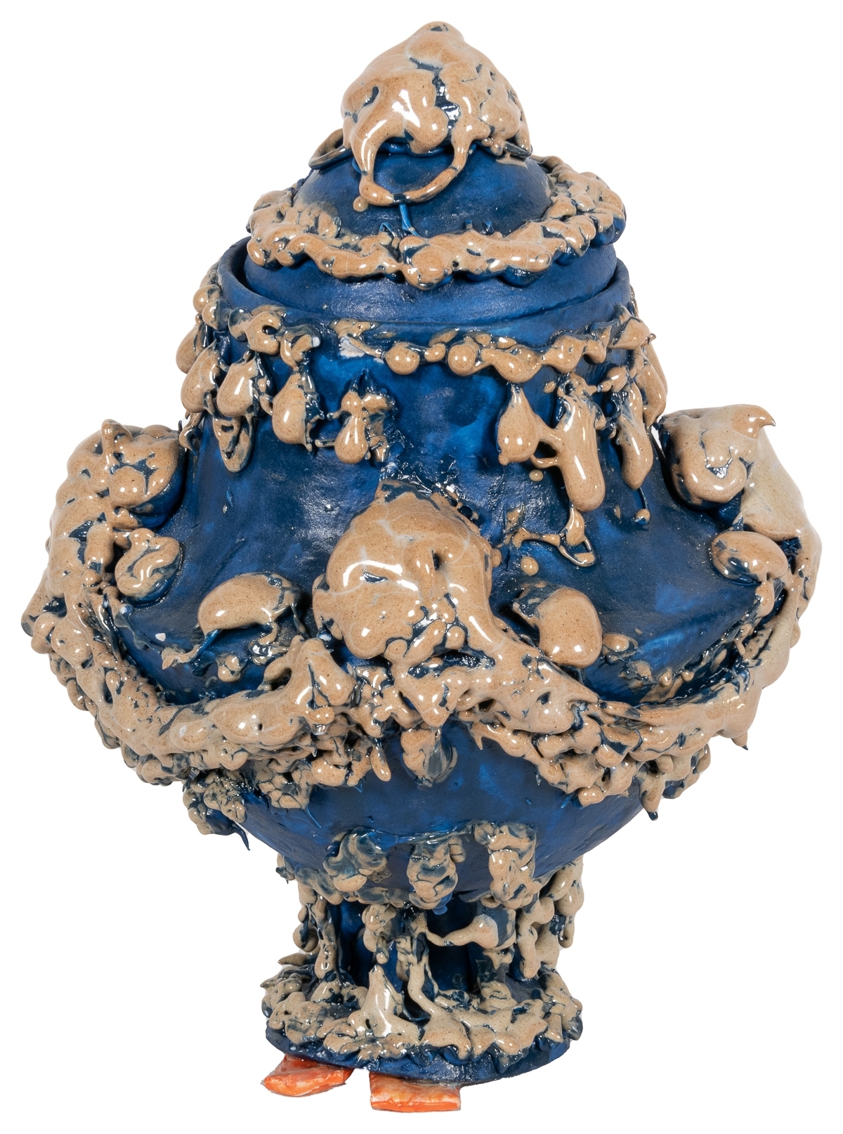 Megan Whetstine | Big Blue (with two ceramic Cheez Its for balance ...