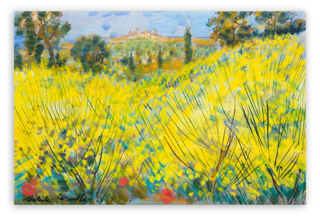 Michele Cascella | Ginestre in riva al mare (1983 - 1985) | MutualArt