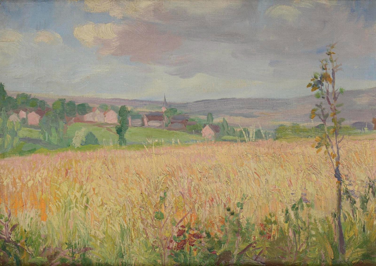 Émile Van Doren | Paysage de campagne (1913) | MutualArt