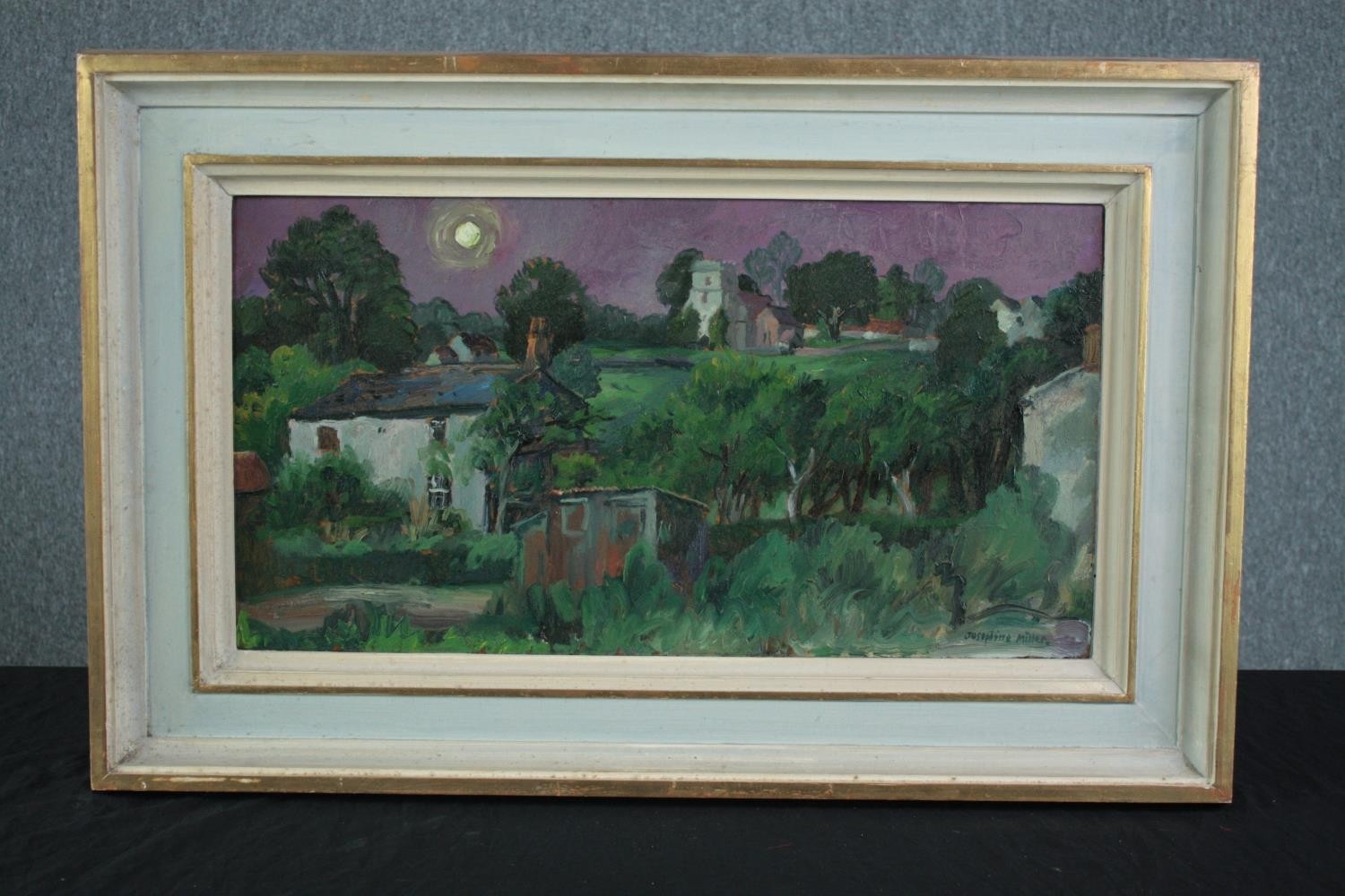 Josephine Haswell Miller | Landscape with a church in the background ...