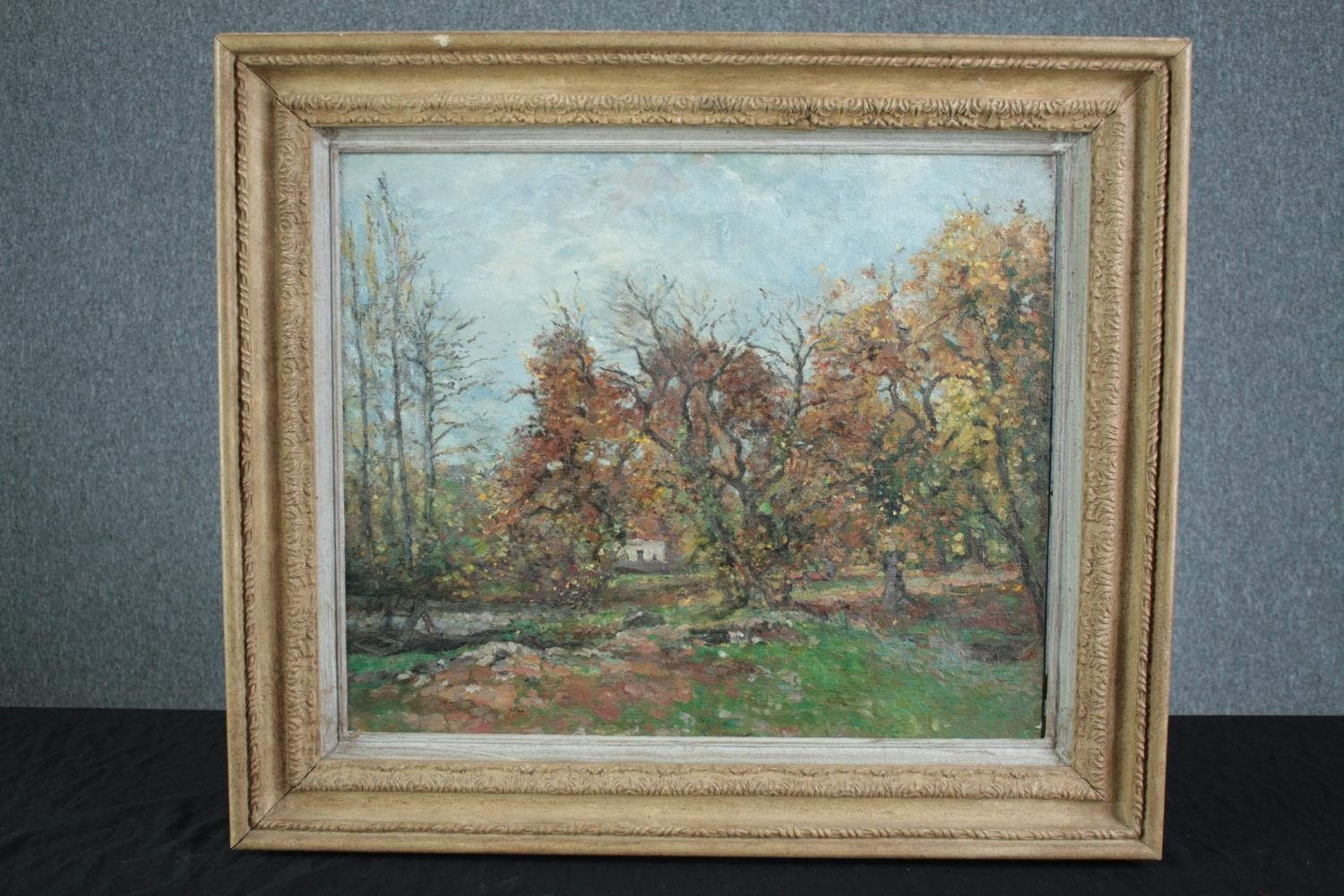 Josephine Haswell Miller | A finished landscape with figure studies on ...