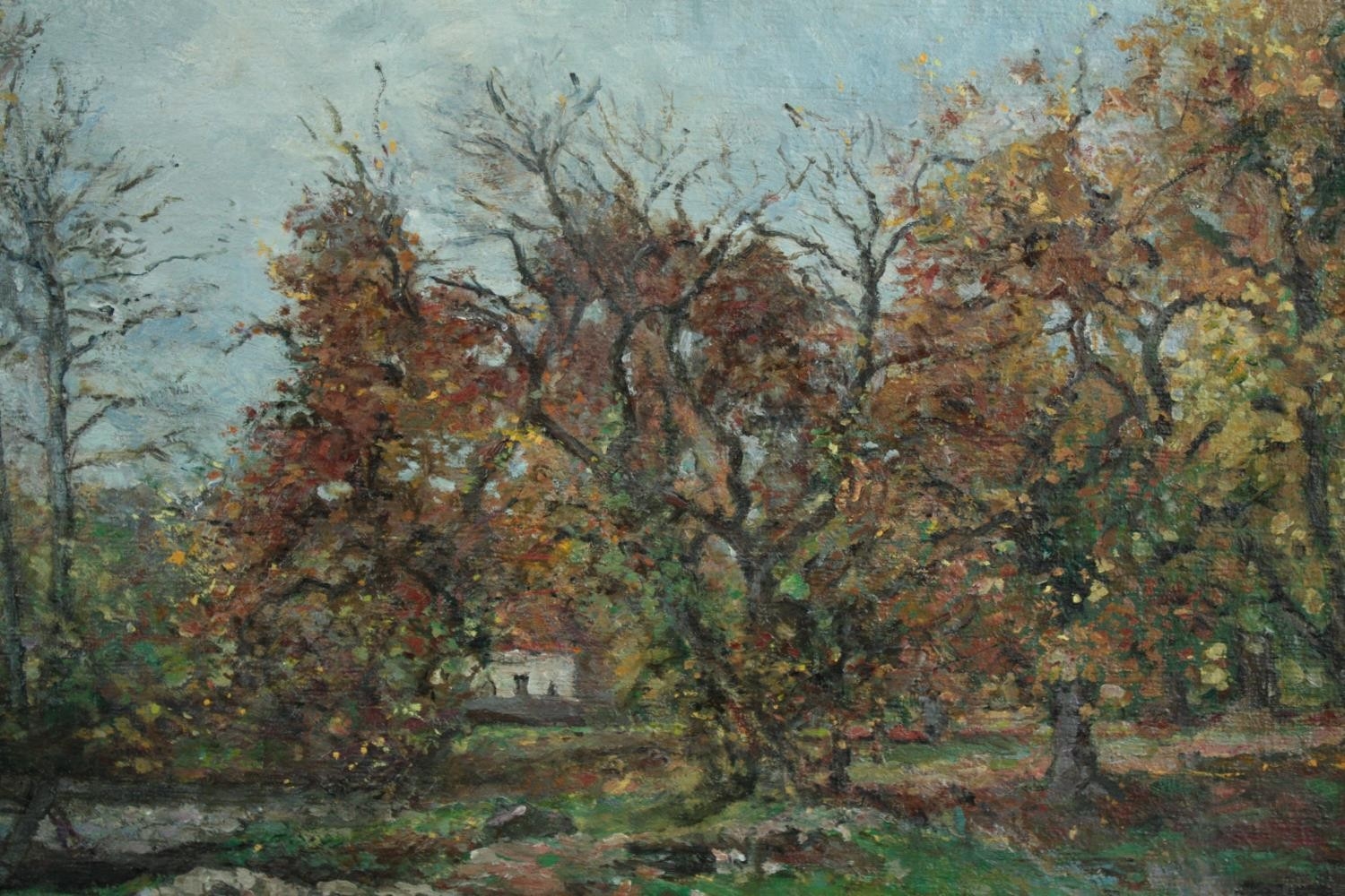 Josephine Haswell Miller | A finished landscape with figure studies on ...