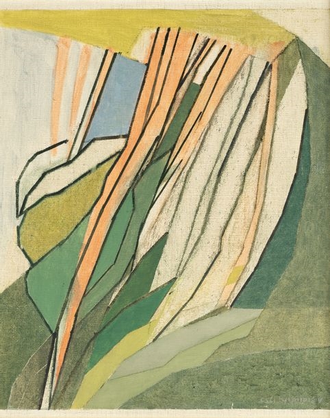 André Beaudin | The Leaning Forest (1959) | MutualArt