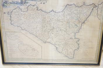 John Senex | hand coloured map of the Island and Kingdom of Sicily ...