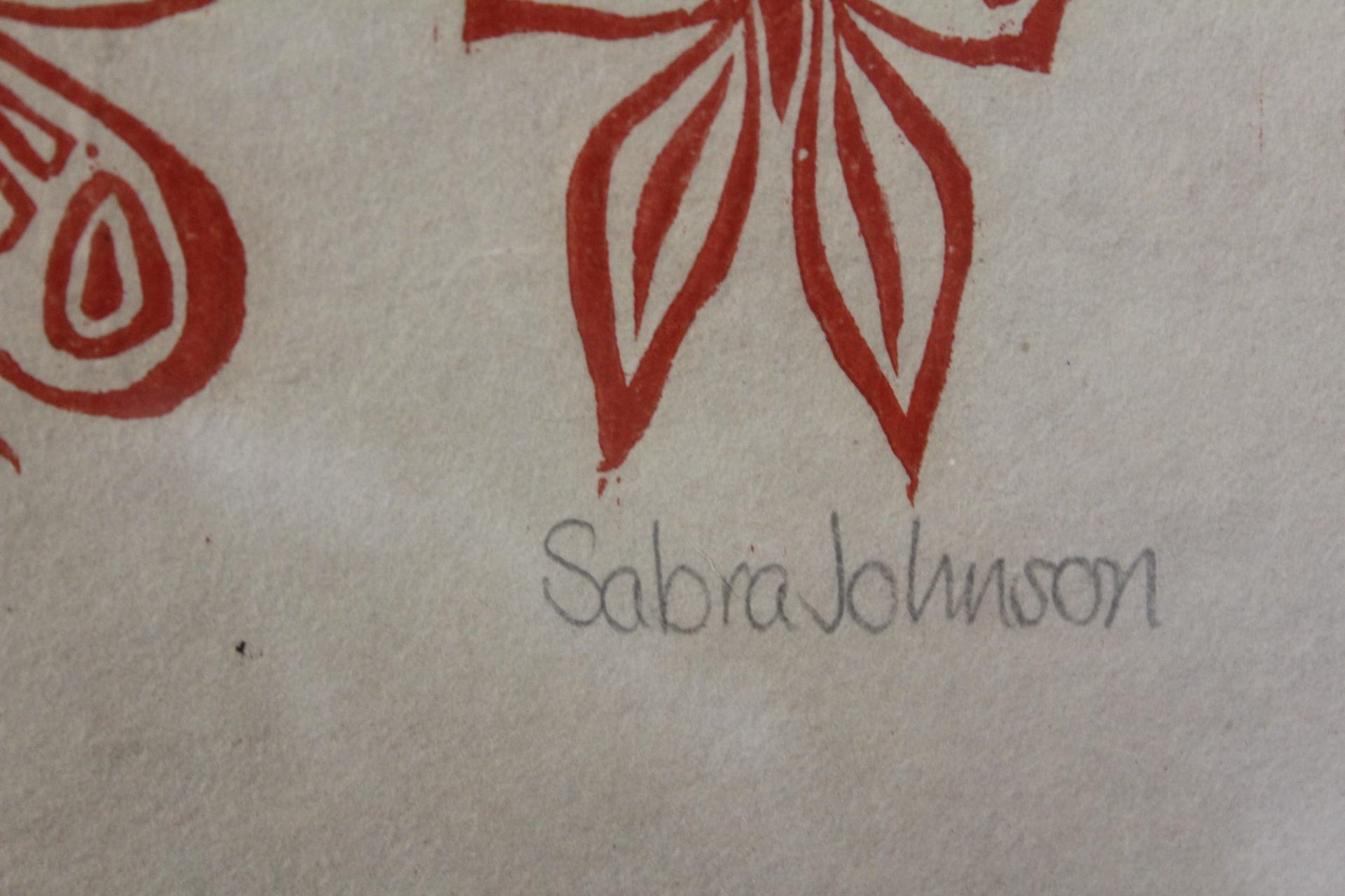 Sabra Johnson | Butterflies Woodblock Print | MutualArt