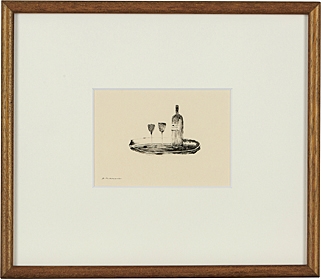 Karasawa Hitoshi | Bottle and glass | MutualArt