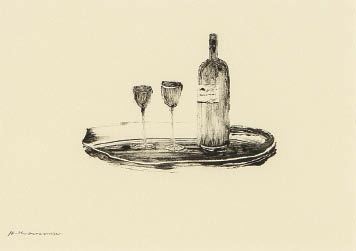 Karasawa Hitoshi | Bottle and glass | MutualArt