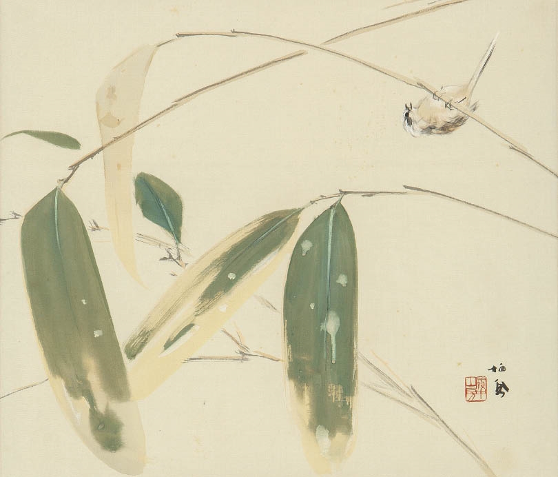 Seiho Takeuchi | Bamboo grass and birds | MutualArt
