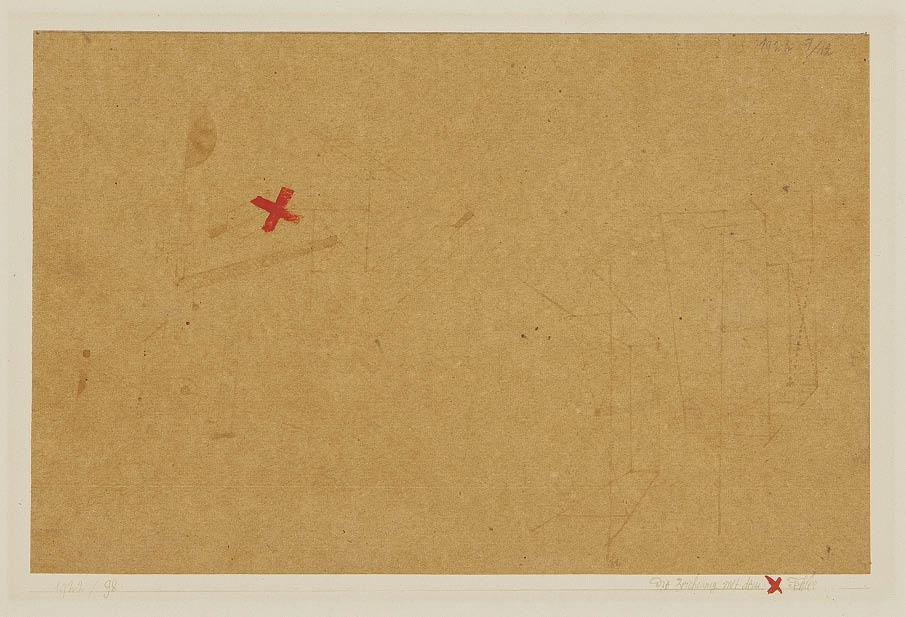 Paul Klee | The drawing with the X flaw (1922) | MutualArt