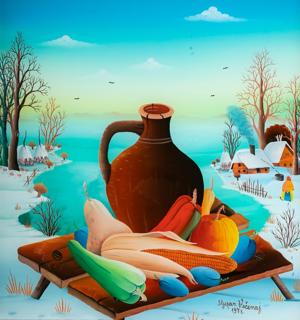 Stjepan Vecenaj | MRTVA PRIRODA S VRČEM, 1978. (1978) | MutualArt