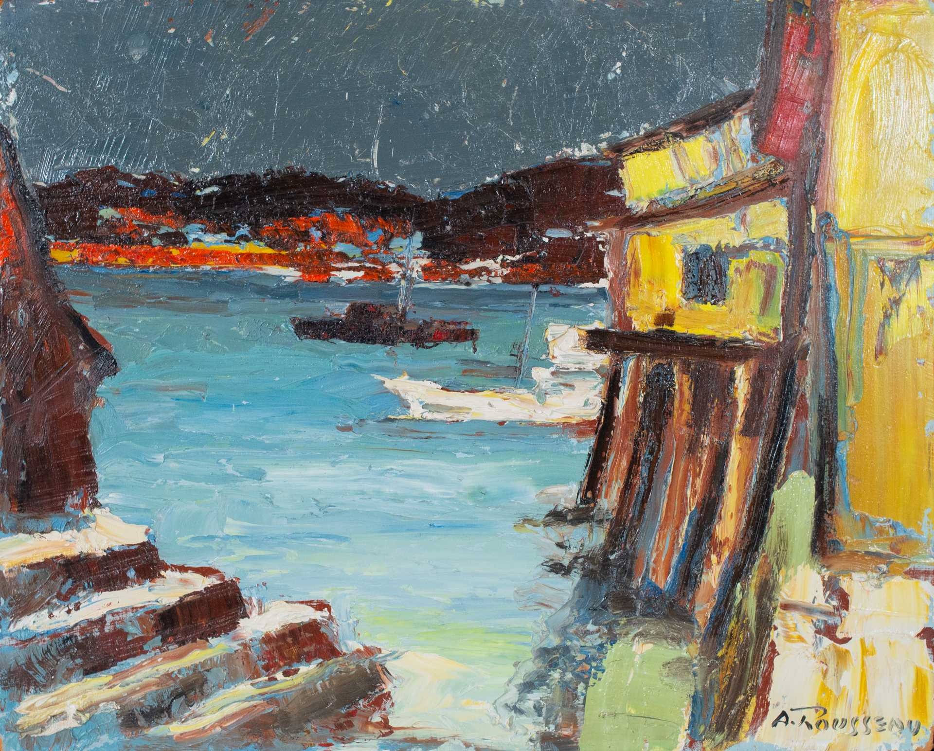 Albert Rousseau | Rousseau, Albert - Scène portuaire | MutualArt