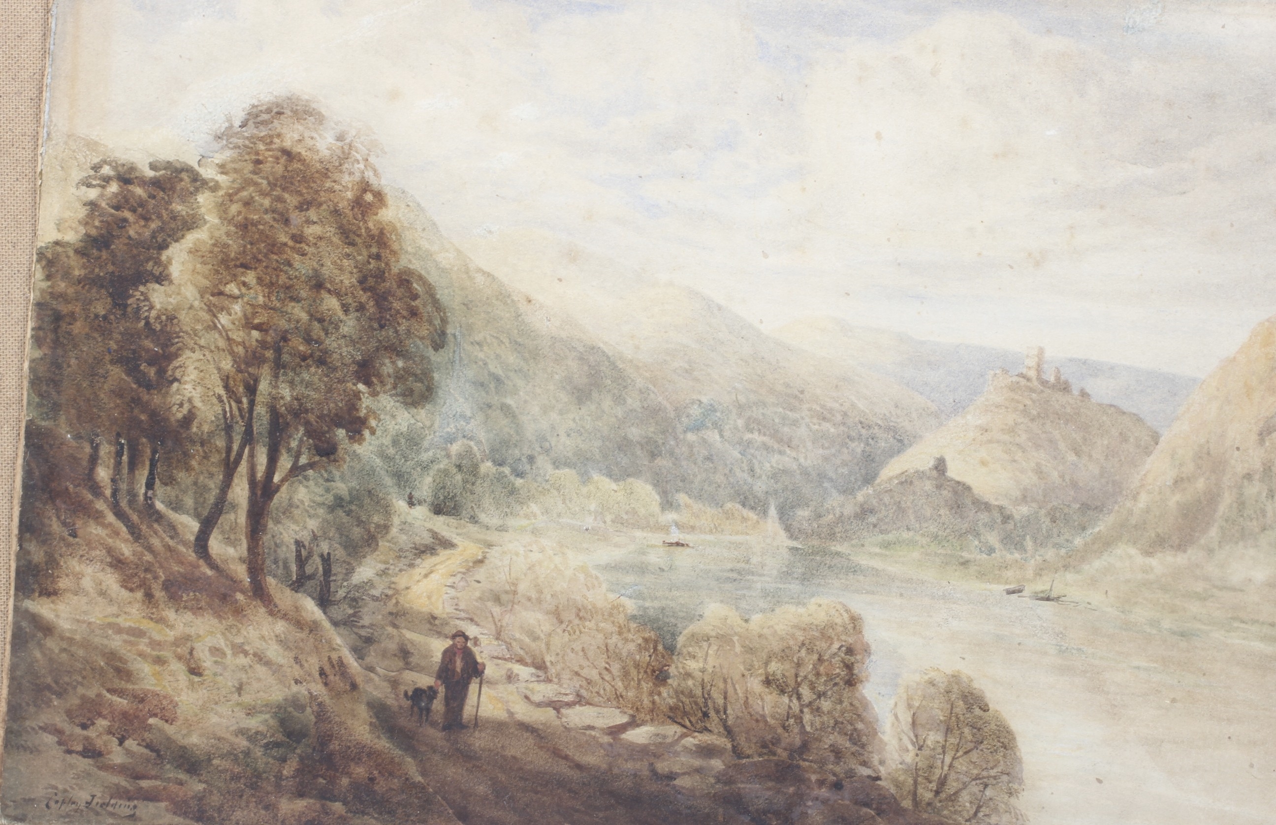 Anthony Vandyke Copley Fielding | The landscape depicting a figure and ...