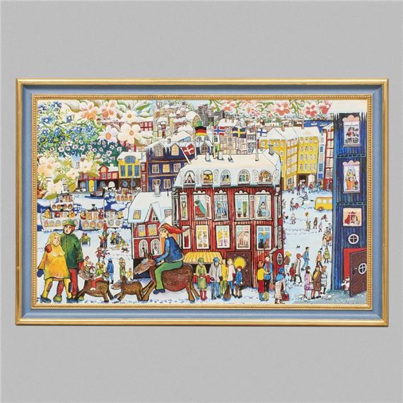 Elde Bengt | Town scene | Artwork performance at auction | MutualArt