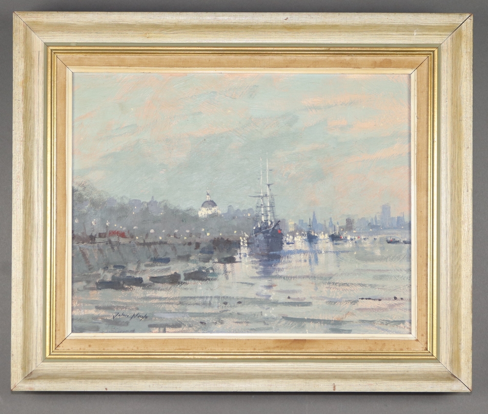 John Neale | The Discovery at Her Moorings on The Thames | MutualArt