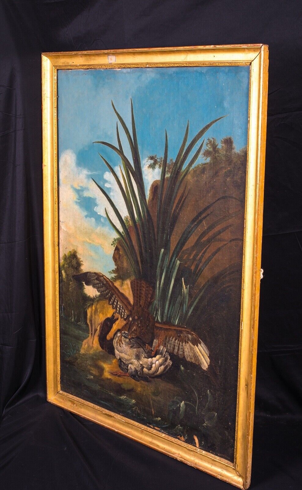 Ancient School, 17th Century | HAWK ATTACKING A DUCK (17th Century ...
