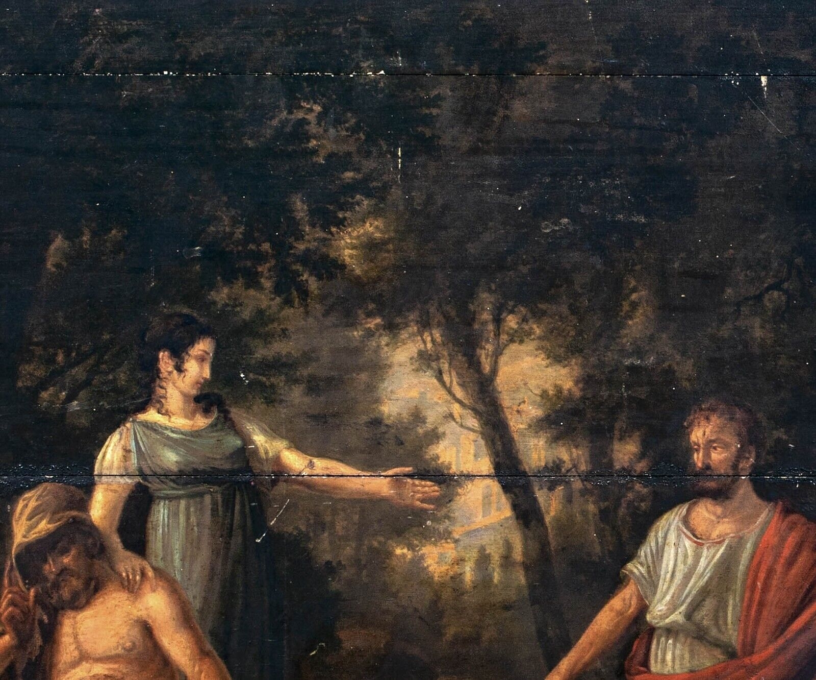 Old Masters School 18th Century | THE DEATH OF OEDIPUS ANTIGONE ...