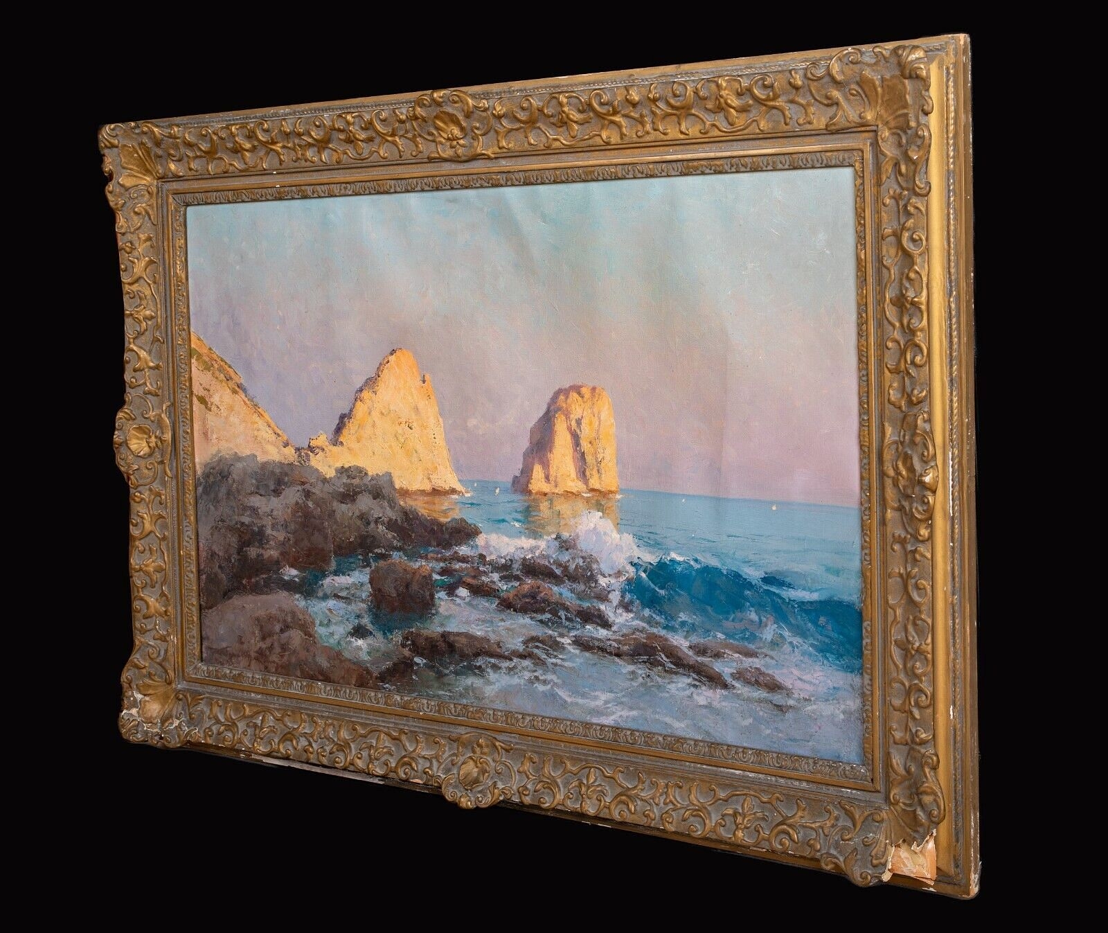 Jeno Karpathy | THE FARAGLIONI ROCKS CAPRI (19th Century) | MutualArt