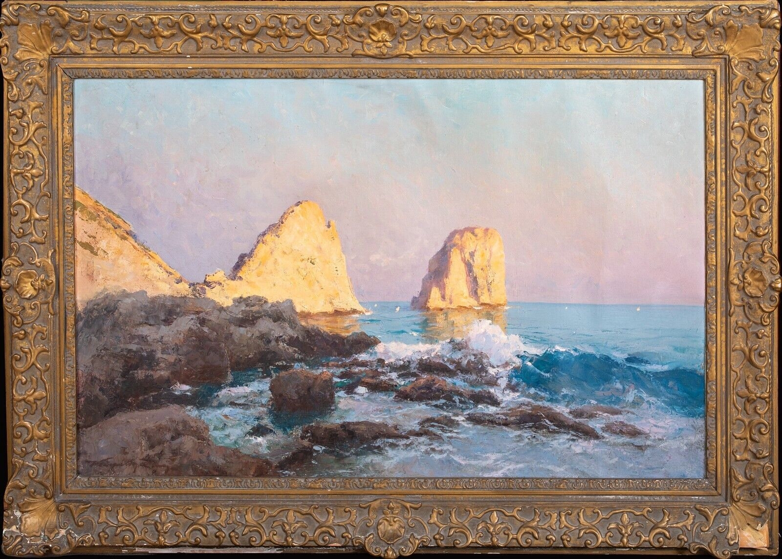 Jeno Karpathy | THE FARAGLIONI ROCKS CAPRI (19th Century) | MutualArt