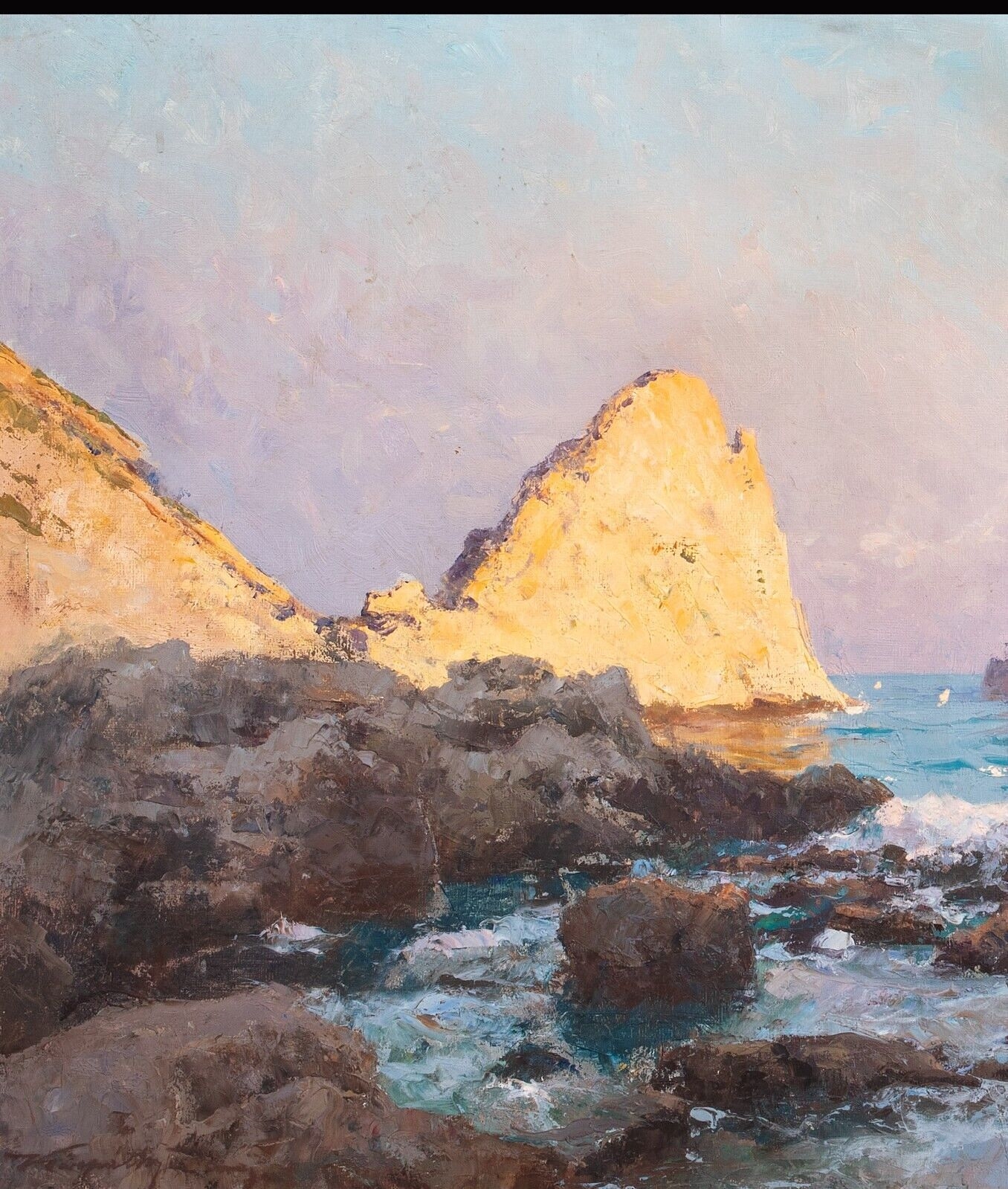 Jeno Karpathy | THE FARAGLIONI ROCKS CAPRI (19th Century) | MutualArt