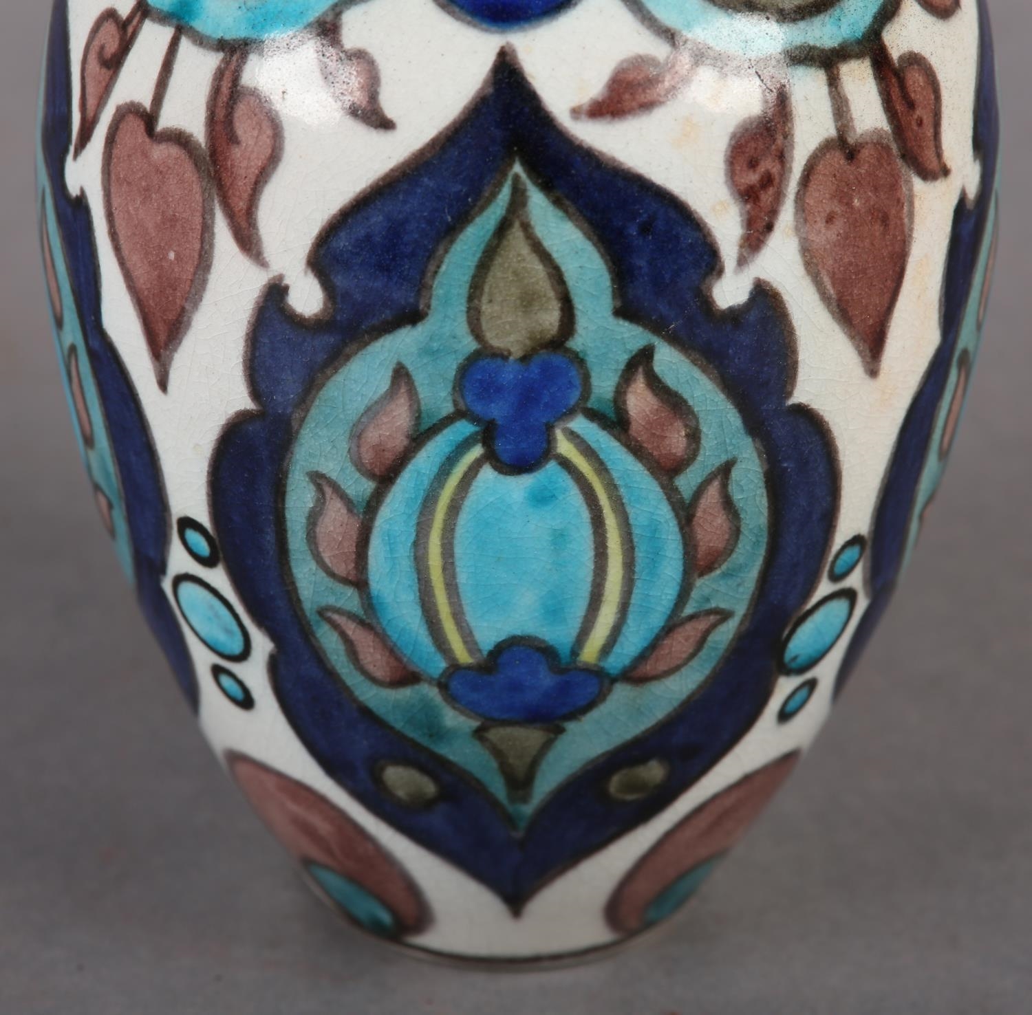 Leonard King | A BURMANTOFT FAIENCE ANGLO PERSIAN VASE BY LEONARD KING ...