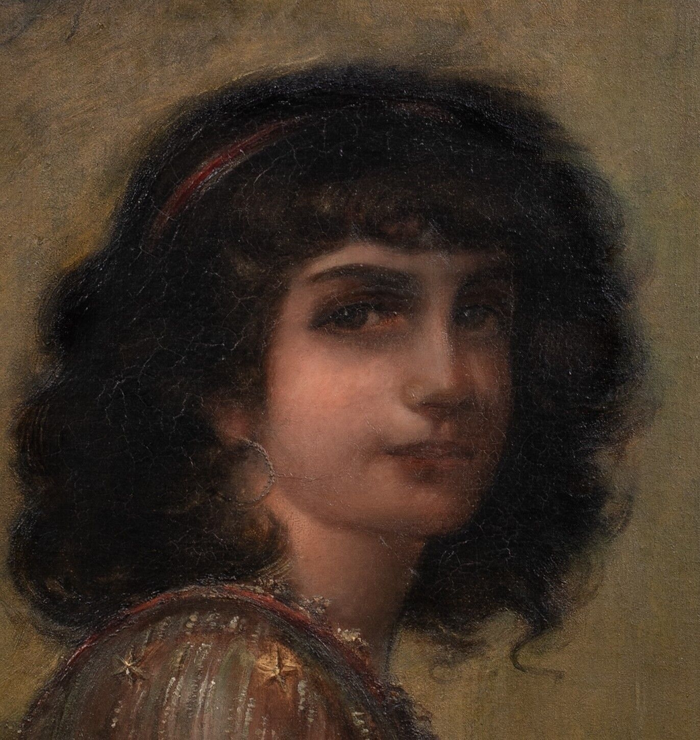 Alex-Louise Enault | PORTRAIT OF A YOUNG GIPSY GIRL (19th Century ...