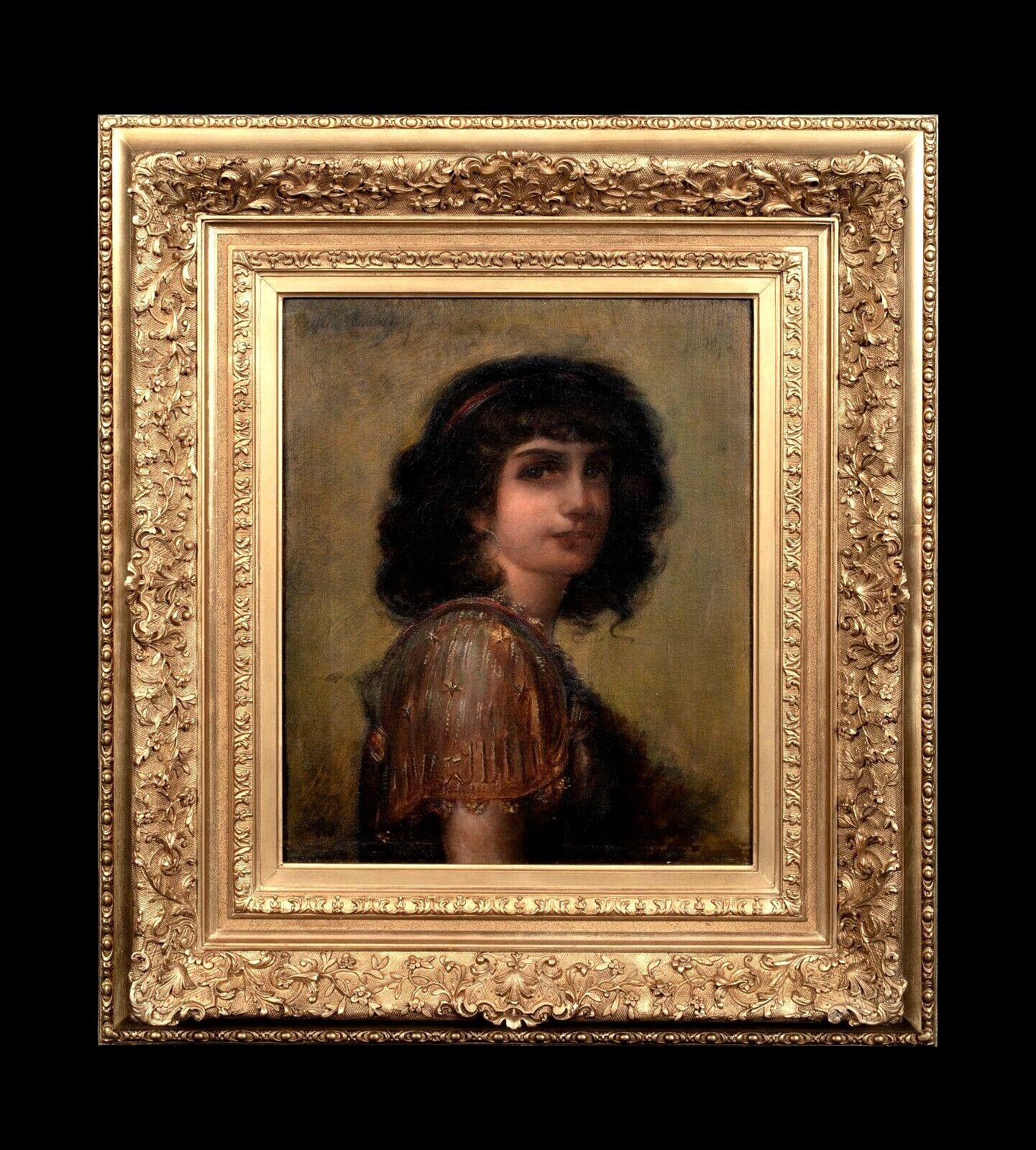 Alex-Louise Enault | PORTRAIT OF A YOUNG GIPSY GIRL (19th Century ...