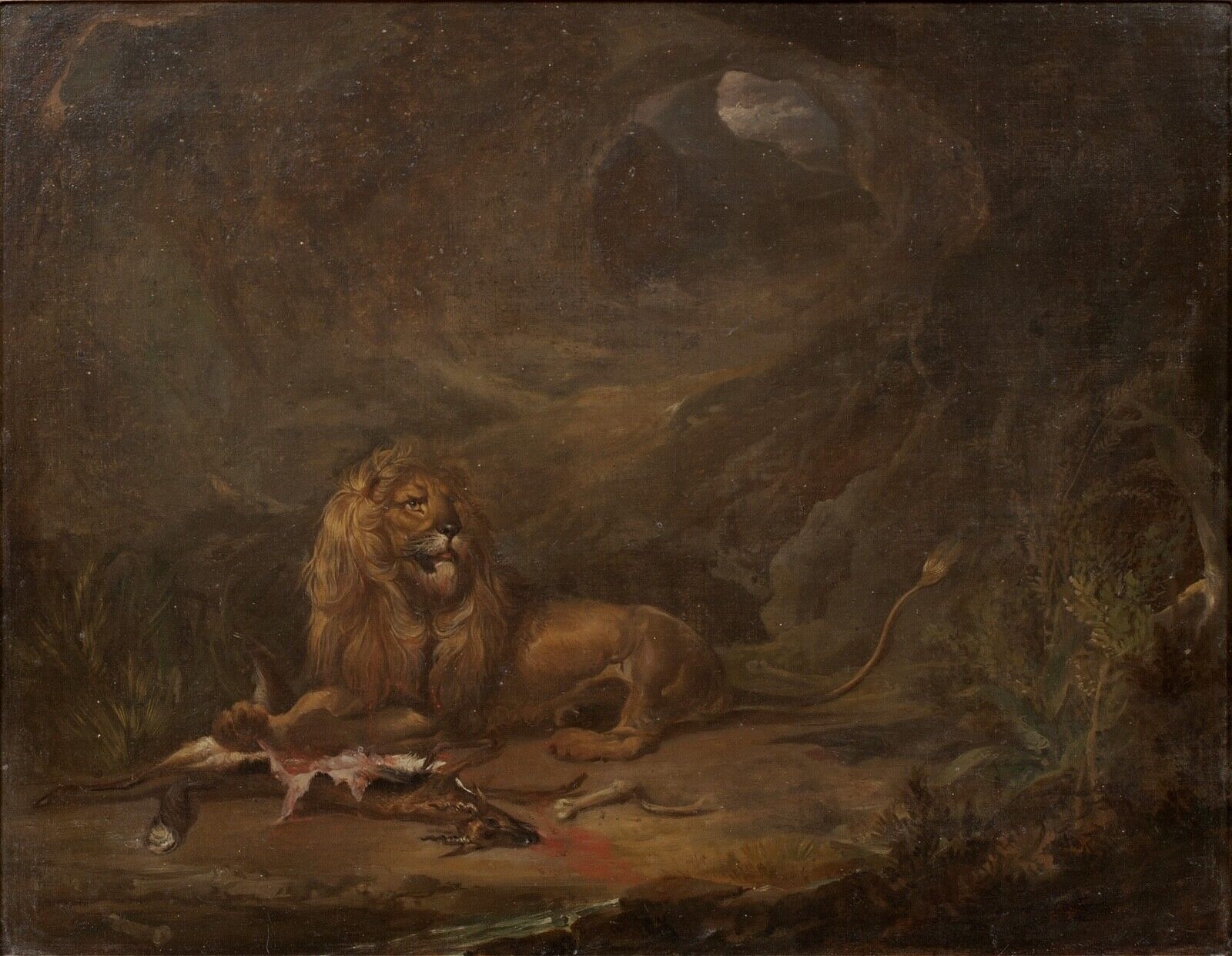 British School, 18th Century | LION & CARCASS | MutualArt
