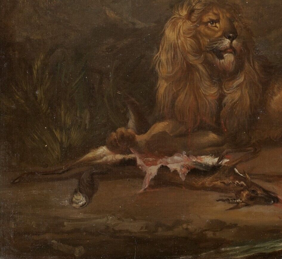 British School, 18th Century | LION & CARCASS | MutualArt