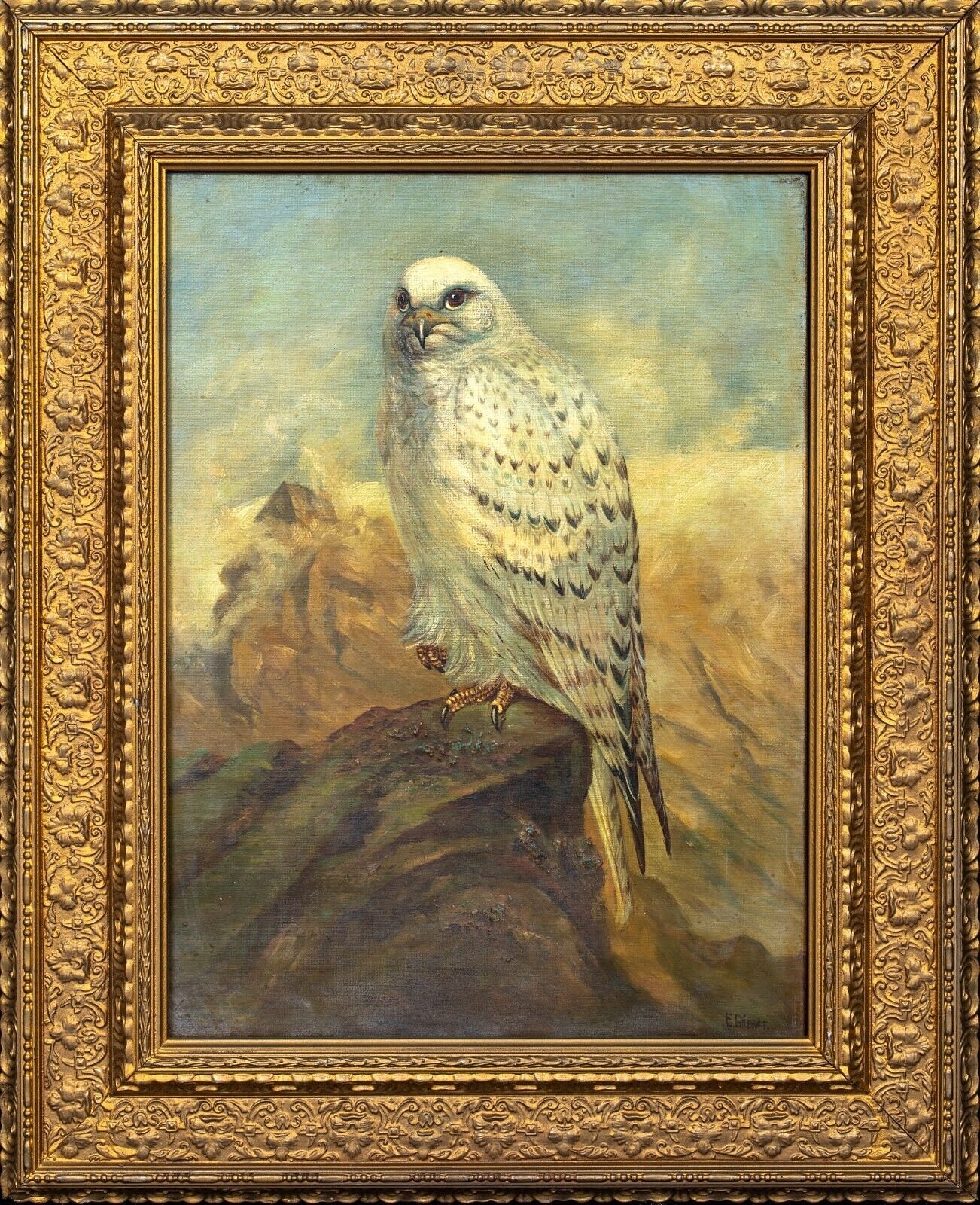 Ellen Gilbert | PORTRAIT OF A GREENLAND GYR FALCON (19th Century ...