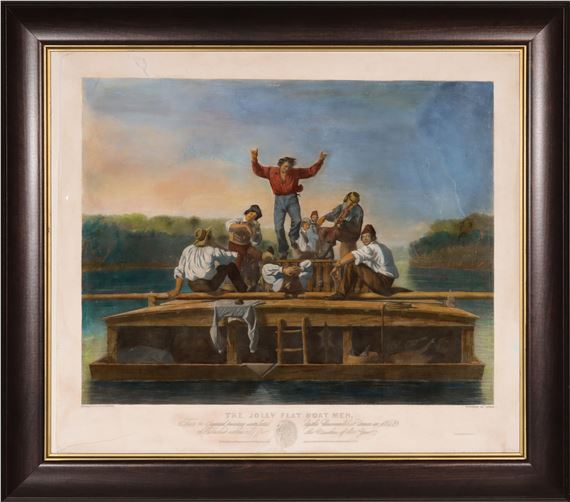 George Caleb Bingham | The Jolly Flat Boat Men (1811) | MutualArt
