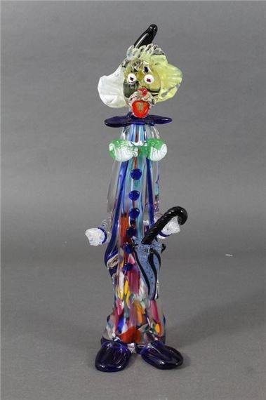 Mario Sandon | Clown with Umbrella | MutualArt