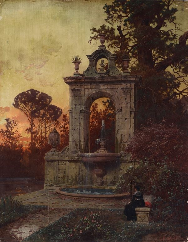 Ferdinand Knab | Sunset (1898) | MutualArt