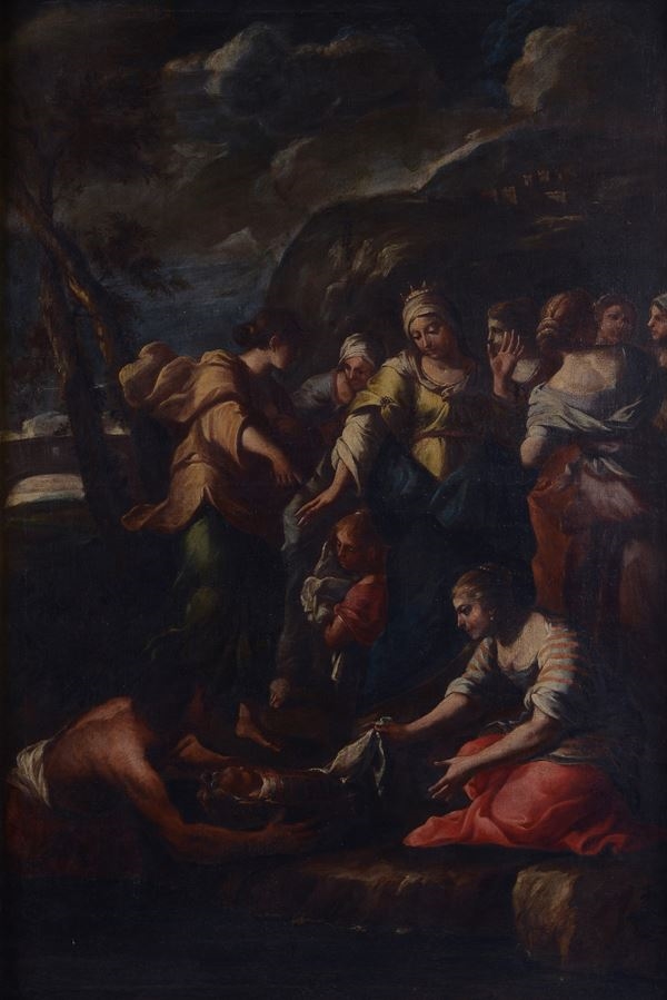 Neapolitan School, 17th Century | The discovery of Moses | MutualArt