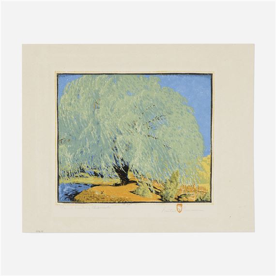 Gustave Baumann | Punch Hunting Chipmunks (1915) | MutualArt