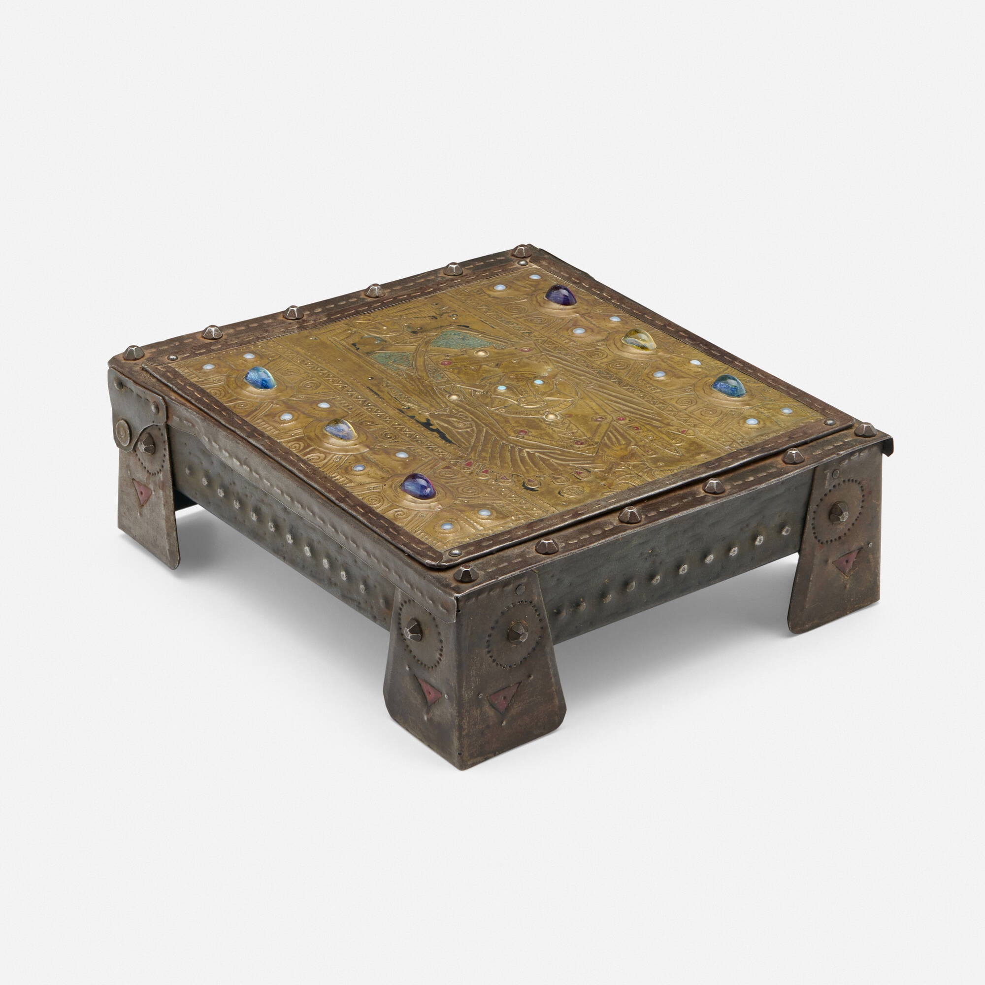 Alfred-Louis-Achille Daguet | A Jeweled Repoussée Metal Box (Circa 1904 ...