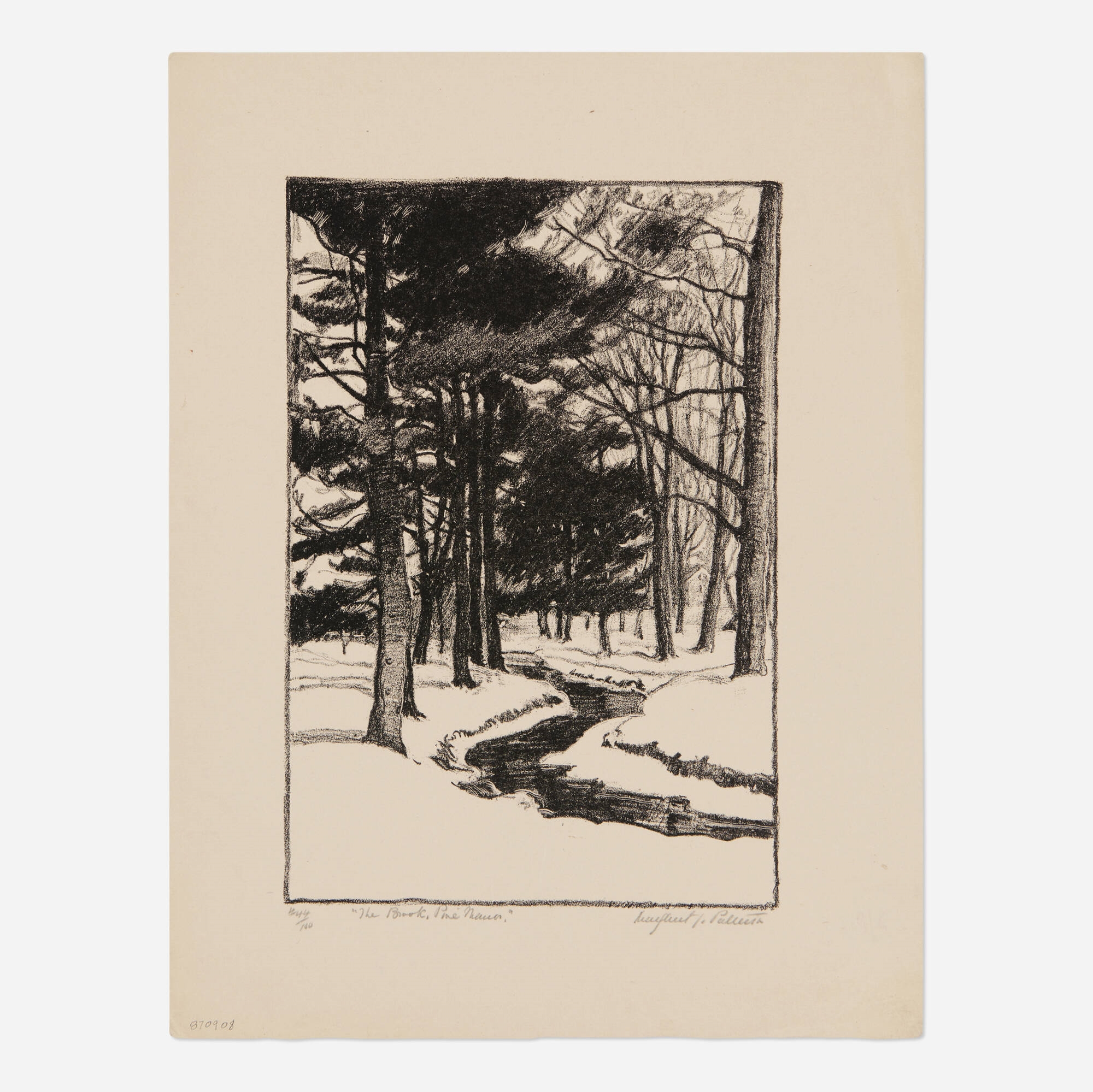 Margaret Jordan Patterson | Coast Cedars, Winter (Circa 1918) | MutualArt