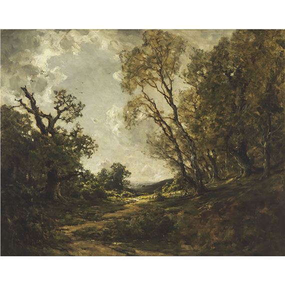 José Weiss | VIEW OF A VALLEY WITH A SHEPHERD | MutualArt