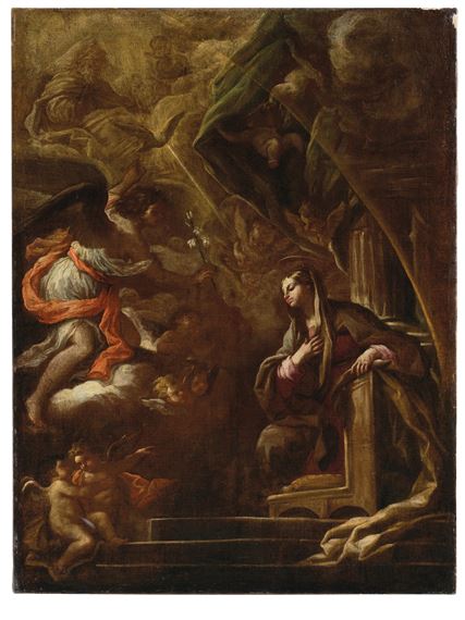 Neapolitan School, 17th Century | The Annunciation | MutualArt
