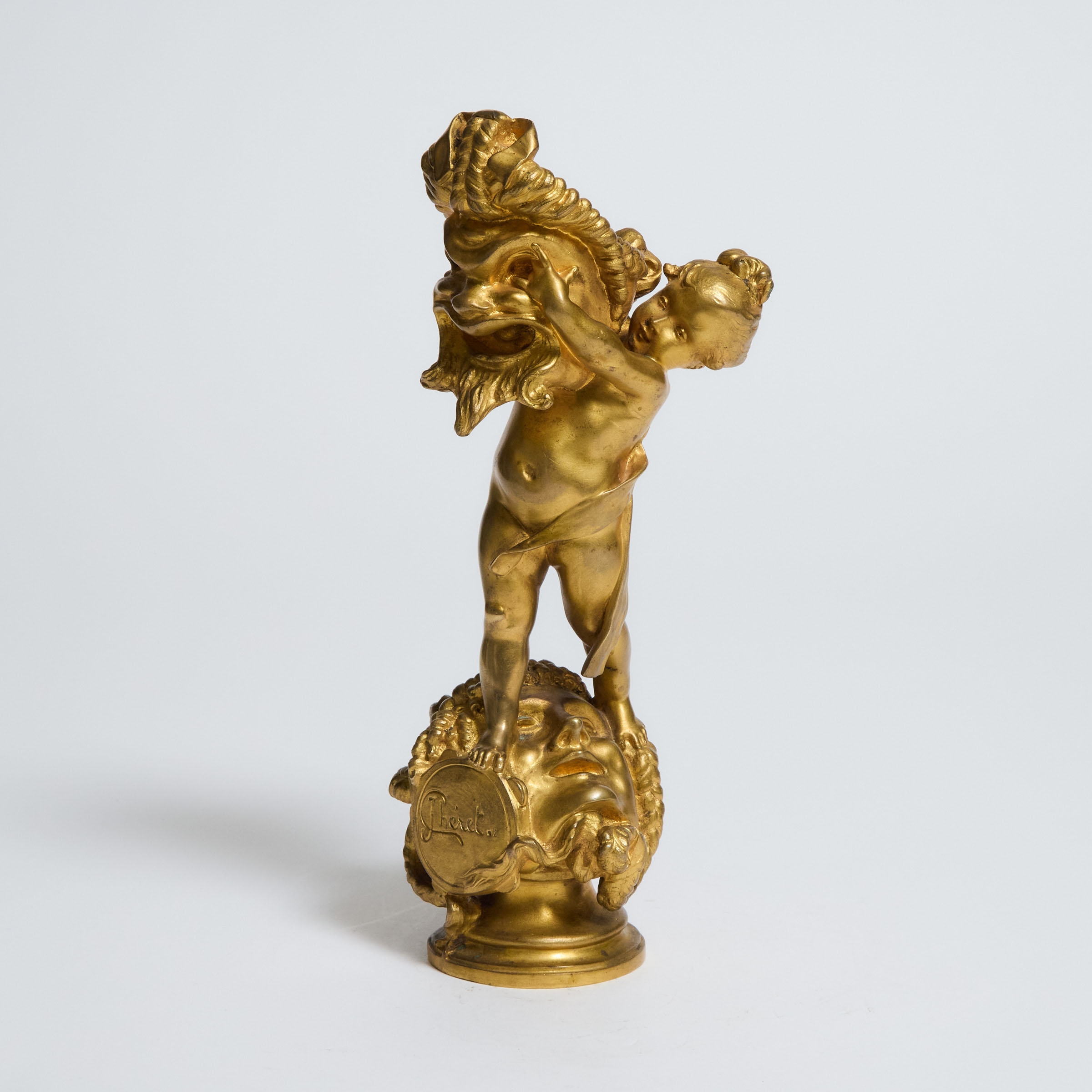 Gustave Joseph Chéret | PUTTO WITH CLASSICAL GREEK MASKS OF PORNOBOSKOS ...