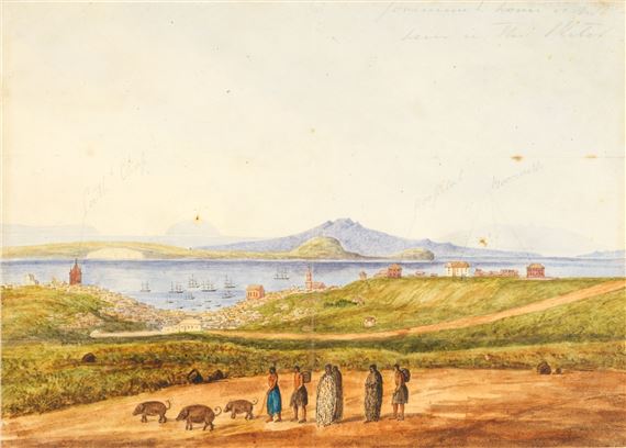 Joseph Jenner Merrett | View Auckland Looking towards the North Shore ...