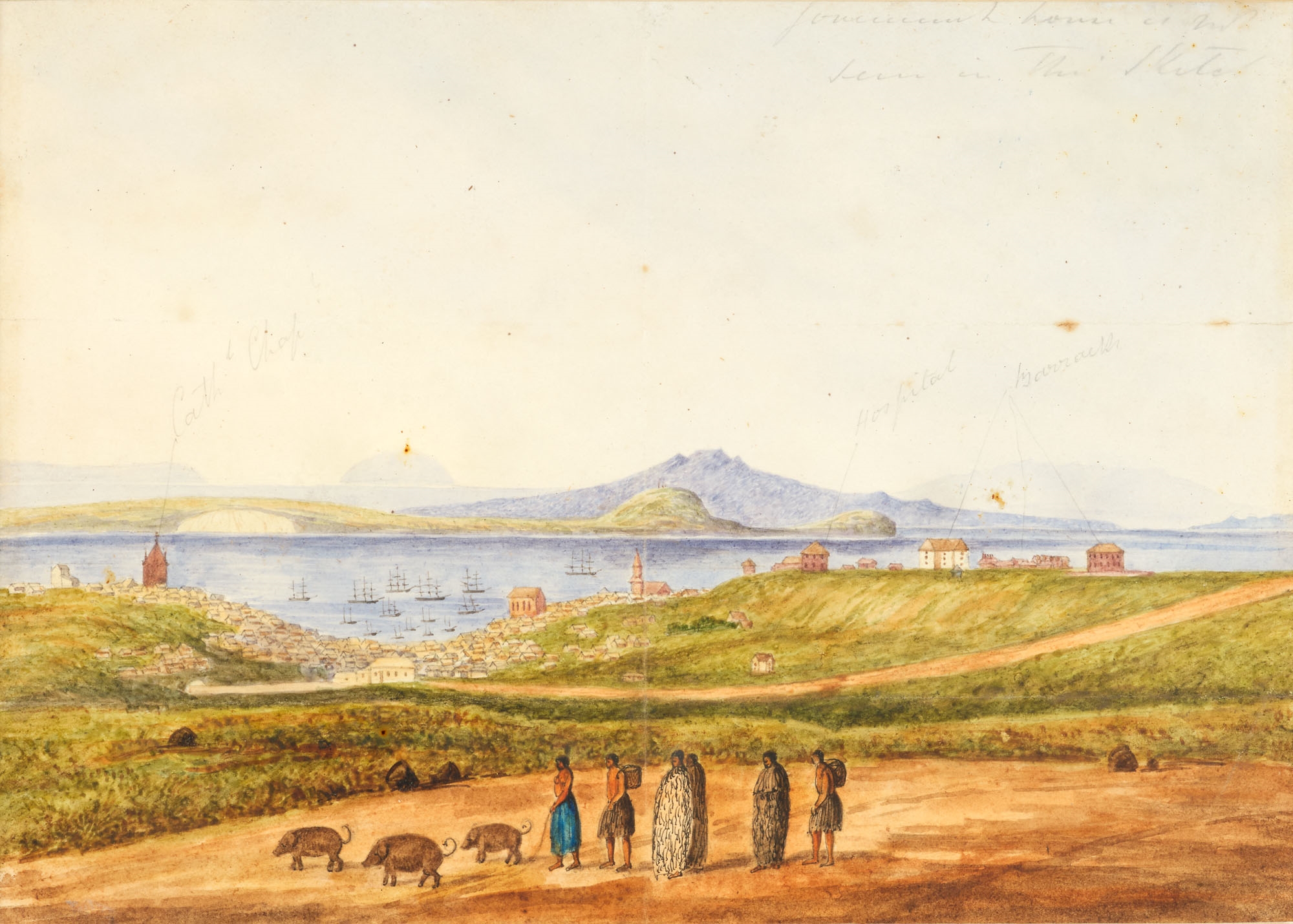 Joseph Jenner Merrett | View Auckland Looking towards the North Shore ...