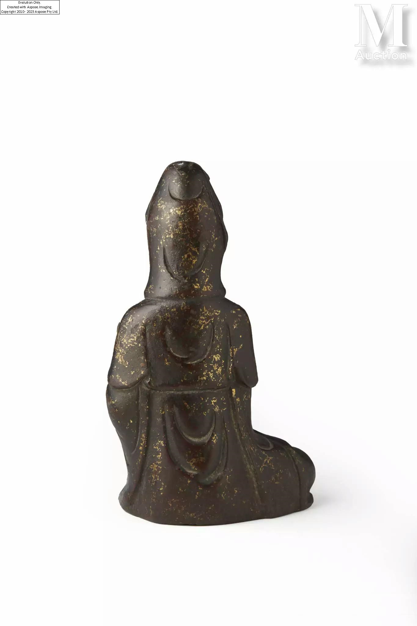 Chinese School, 19th Century | Statuette en bronze laqué et doré ...